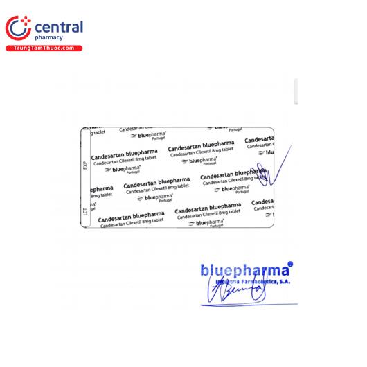 [CHÍNH HÃNG] Thuốc Candesartan Bluepharma 8mg- Điều trị tăng huyết áp