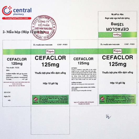 [CHÍNH HÃNG] Thuốc Cefaclor 125mg dùng để điều trị nhiễm khuẩn