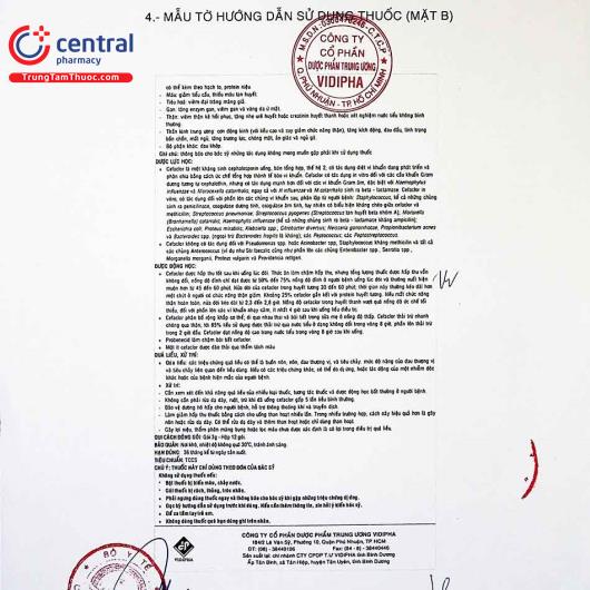 [CHÍNH HÃNG] Thuốc Cefaclor 125mg dùng để điều trị nhiễm khuẩn
