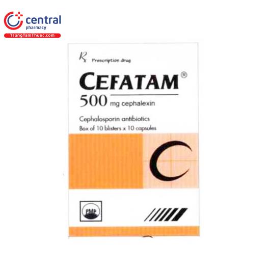 [CHÍNH HÃNG] Thuốc Cefatam 500 - Kháng sinh điều trị nhiễm khuẩn