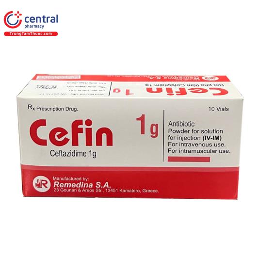 [CHÍNH HÃNG] Thuốc Cefin 1g - Giải pháp điều trị nhiễm khuẩn nặng