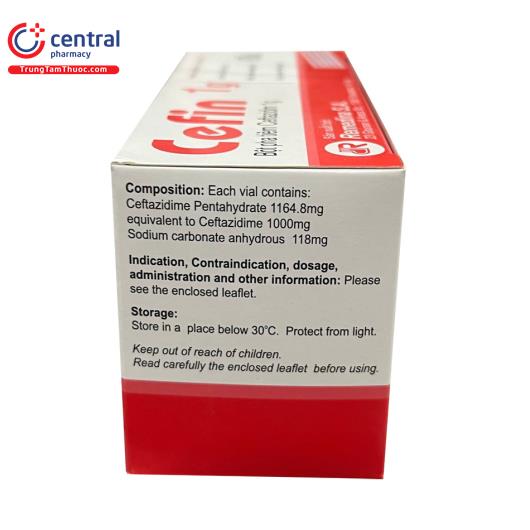 [CHÍNH HÃNG] Thuốc Cefin 1g - Giải pháp điều trị nhiễm khuẩn nặng