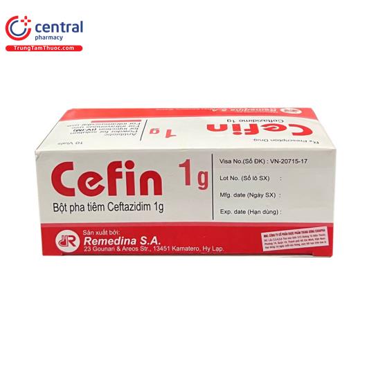 [CHÍNH HÃNG] Thuốc Cefin 1g - Giải pháp điều trị nhiễm khuẩn nặng