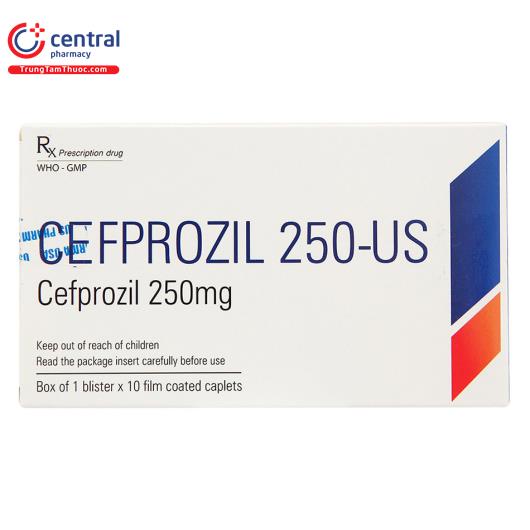 [CHÍNH HÃNG] Thuốc Cefprozil 250-US - Điều trị viêm tai giữa cấp