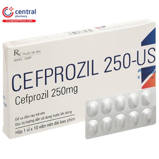[CHÍNH HÃNG] Thuốc Cefprozil 250-US - Điều trị viêm tai giữa cấp