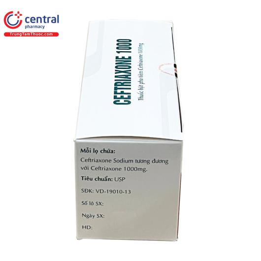 [CHÍNH HÃNG] Thuốc Ceftriaxone 1000 Tenamyd điều trị viêm phổi