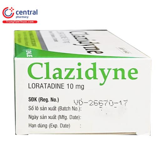 [CHÍNH HÃNG] Thuốc Clazidyne 10mg điều trị dị ứng và mẩn ngứa