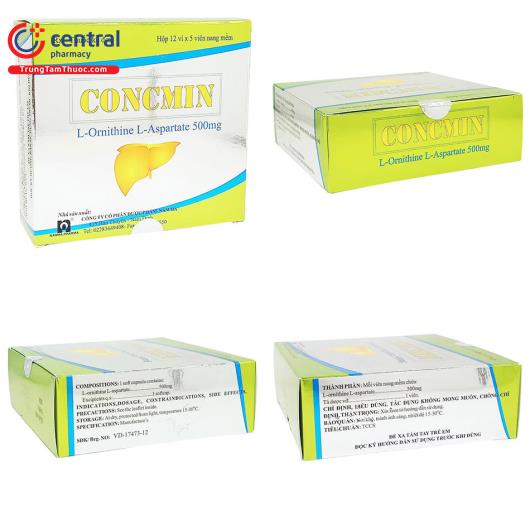 [CHÍNH HÃNG] Thuốc Concmin giải độc gan, điều trị tăng amoniac huyết