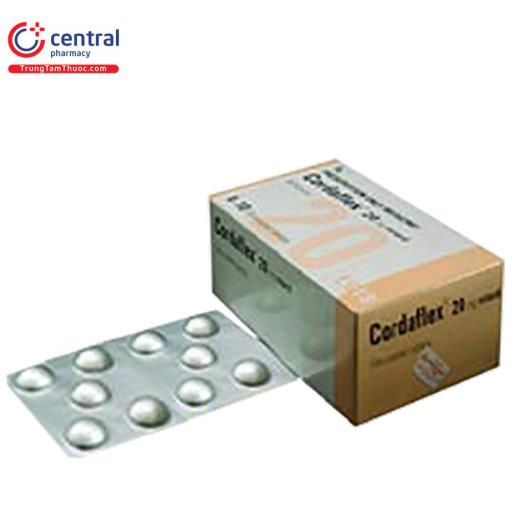 Thuốc Cordaflex 20mg: công dụng, liều dùng, chú ý