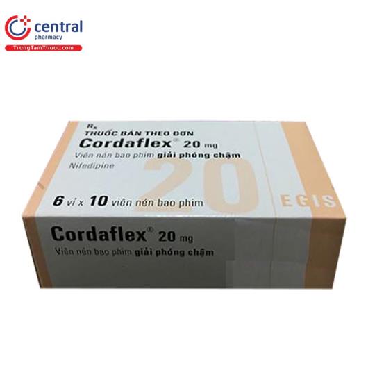 Thuốc Cordaflex 20mg: công dụng, liều dùng, chú ý