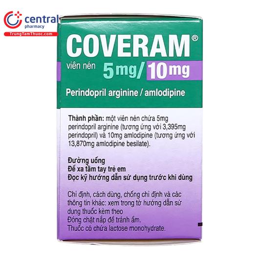 Thuốc Coveram 5mg/10mg có tác dụng làm hạ huyết áp