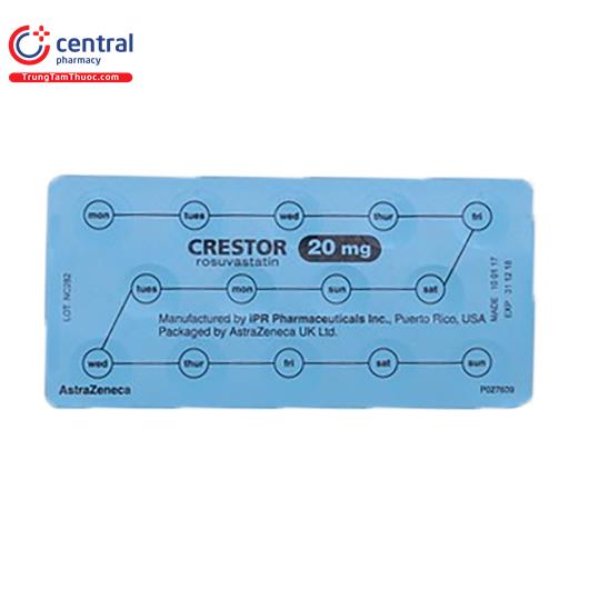 [CHÍNH HÃNG] Thuốc Crestor 20mg - Giải pháp hạ mỡ máu hiệu quả