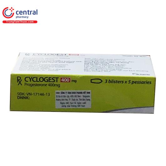 Thuốc Cyclogest 400mg: Tác dụng - Cách dùng và Lưu ý khi sử dụng