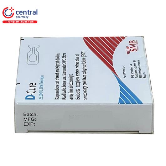 [CHÍNH HÃNG] Thuốc D-Cure 25.000IU - Điều trị thiếu vitamin D