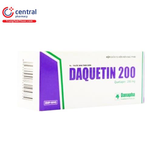 [CHÍNH HÃNG] Thuốc Daquetin 200 điều trị tâm thần phân liệt hiệu quả