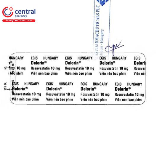 [CHÍNH HÃNG] Thuốc Delorin 10mg điều trị tăng cholesterol máu