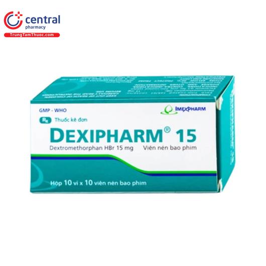 [CHÍNH HÃNG] Thuốc Dexipharm 15 VB (H/100) điều trị ho do cảm lạnh