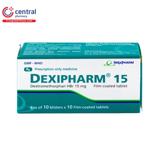 [CHÍNH HÃNG] Thuốc Dexipharm 15 VB (H/100) điều trị ho do cảm lạnh