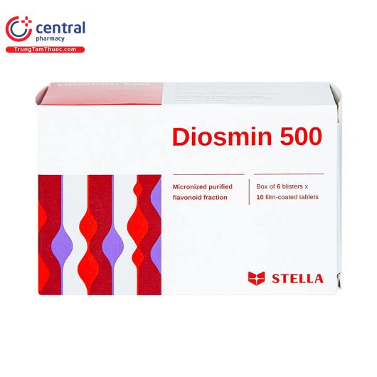 [CHÍNH HÃNG] Thuốc Diosmin 500 Stella điều trị suy giãn tĩnh mạch