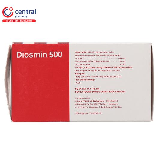 [CHÍNH HÃNG] Thuốc Diosmin 500 Stella điều trị suy giãn tĩnh mạch