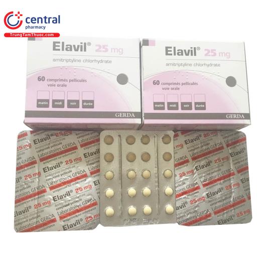 [CHÍNH HÃNG] Thuốc Elavil 25mg điều trị trầm cảm, chứng đái dầm ở trẻ