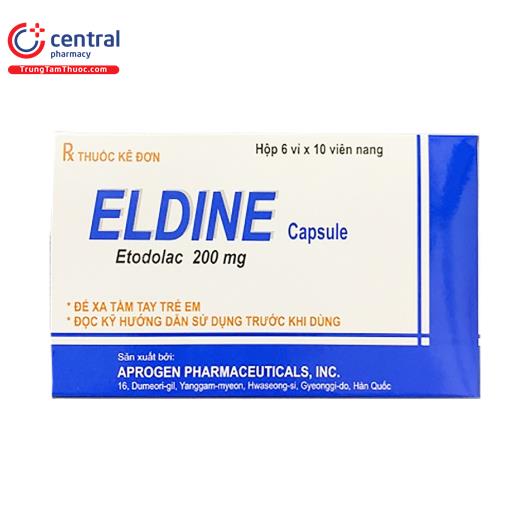 [CHÍNH HÃNG] Thuốc Eldine Capsule 200mg - Thuốc chống viêm giảm đau