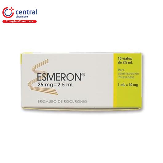 [CHÍNH HÃNG] Thuốc Esmeron - gây mê toàn thân: cách dùng, chỉ định