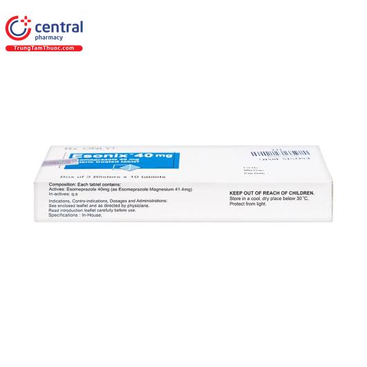 Thuốc Esonix 40mg: tác dụng, liều dùng và giá bán