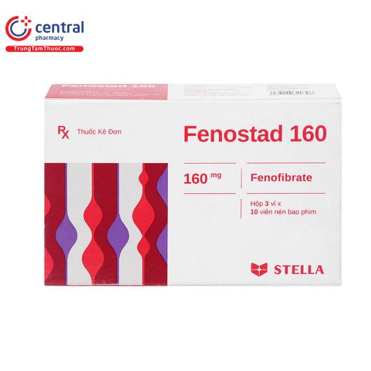 [CHÍNH HÃNG] Thuốc Fenostad 160 điều trị bệnh mỡ máu
