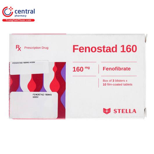 [CHÍNH HÃNG] Thuốc Fenostad 160 điều trị bệnh mỡ máu