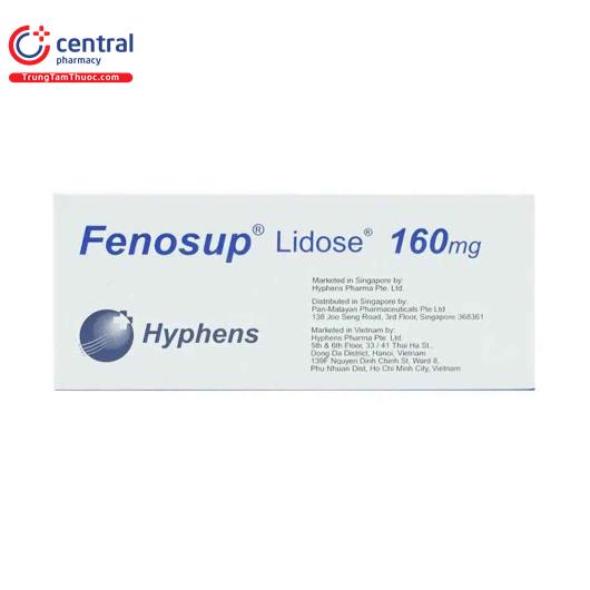 [CHÍNH HÃNG] Thuốc Fenosup Lidose 160 mg - Thuốc hạ mỡ máu hiệu quả