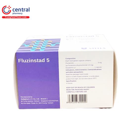 Thuốc Fluzinstad 5mg Stella phòng ngừa và điều trị đau nửa đầu