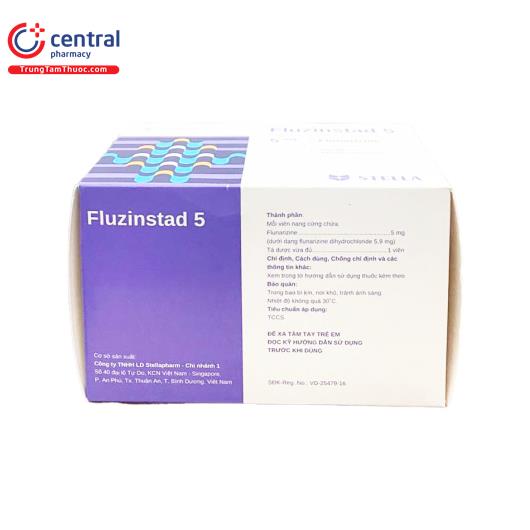 Thuốc Fluzinstad 5mg Stella phòng ngừa và điều trị đau nửa đầu