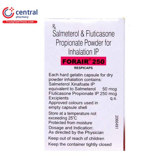 [CHÍNH HÃNG] Thuốc Forair 250 điều trị hen suyễn, COPD