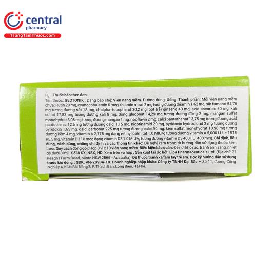 [CHÍNH HÃNG] Thuốc Geotonik giúp bổ sung vitamin và khoáng chất