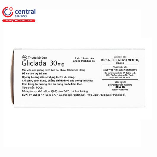 [CHÍNH HÃNG] Thuốc Gliclada 30mg - Điều trị bệnh tiểu đường type II