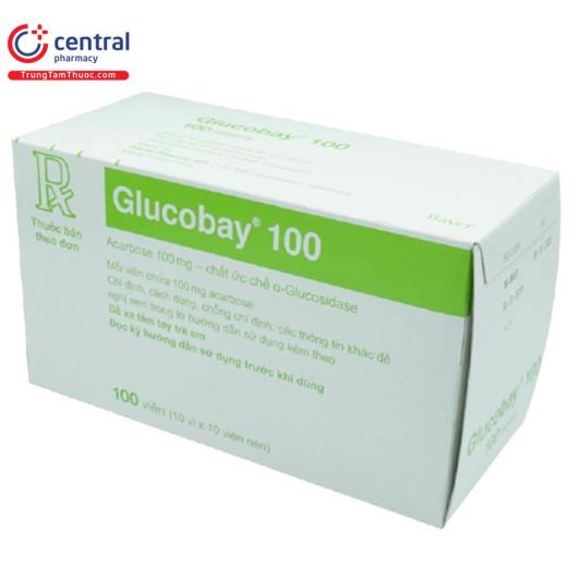 [CHÍNH HÃNG] Thuốc Glucobay 100mg điều trị tiểu đường hiệu quả