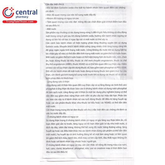 [CHÍNH HÃNG] Thuốc Golistin-Soda làm sạch ruột trước khi phẫu thuật