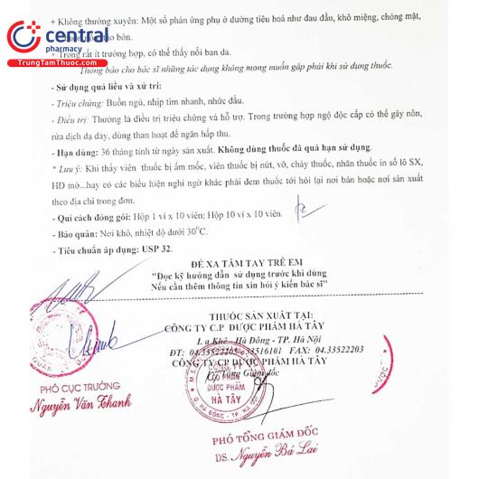 [CHÍNH HÃNG] Thuốc Hamistyl Hataphar ngừa viêm mũi dị ứng