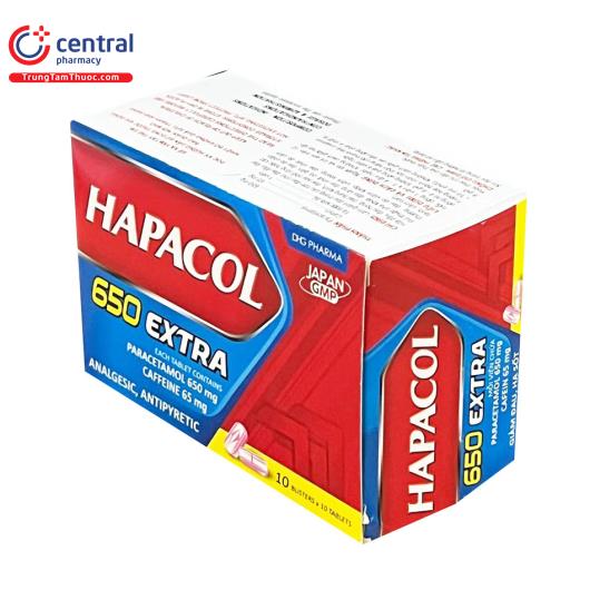 [CHÍNH HÃNG] Thuốc giảm đau hạ sốt Hapacol 650 Extra: công dụng giá