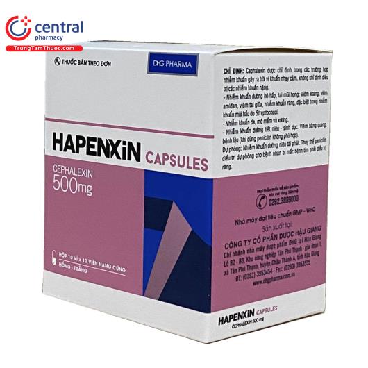 Thuốc Hapenxin Capsules 500mg: công dụng, chỉ định, giá bán