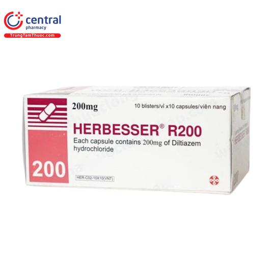 [CHÍNH HÃNG] Thuốc Herbesser R200 điều trị tăng huyết áp vô căn
