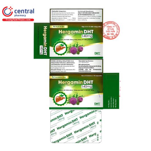 [CHÍNH HÃNG] Thuốc HergaminDHT 140mg trị viêm gan, xơ gan hiệu quả