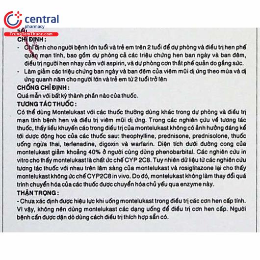 [CHÍNH HÃNG] Thuốc Hiskast 4mg điều trị hen phế quản mạn tính