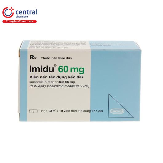 [CHÍNH HÃNG] Thuốc Imidu 60 mg dự phòng cơn đau thắt ngực