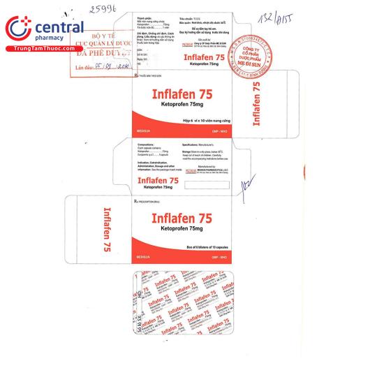 [CHÍNH HÃNG] Thuốc Inflafen 75 điều trị viêm đau xương khớp