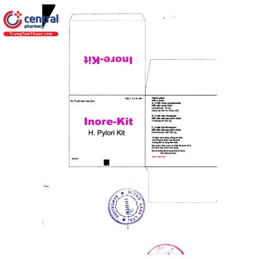 [CHÍNH HÃNG] Thuốc Inore-Kit tiêu diệt vi khuẩn H.pylori