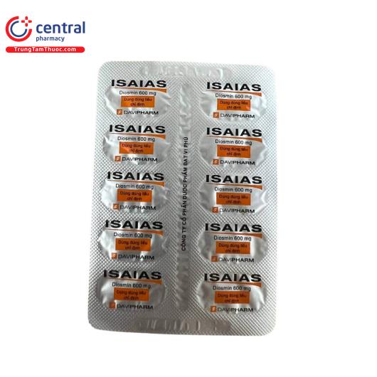 Thuốc Isaias trị trĩ, suy giãn tĩnh mạch: cách dùng, lưu ý