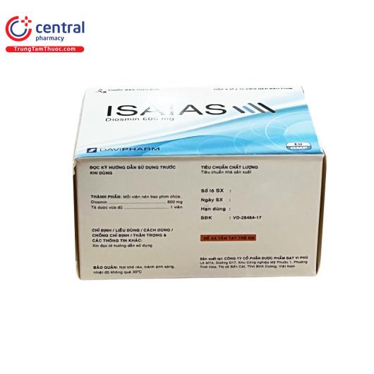 Thuốc Isaias trị trĩ, suy giãn tĩnh mạch: cách dùng, lưu ý