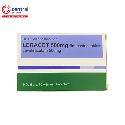 [CHÍNH HÃNG] Thuốc Leracet 500mg Film-coated tablets điều trị co giật